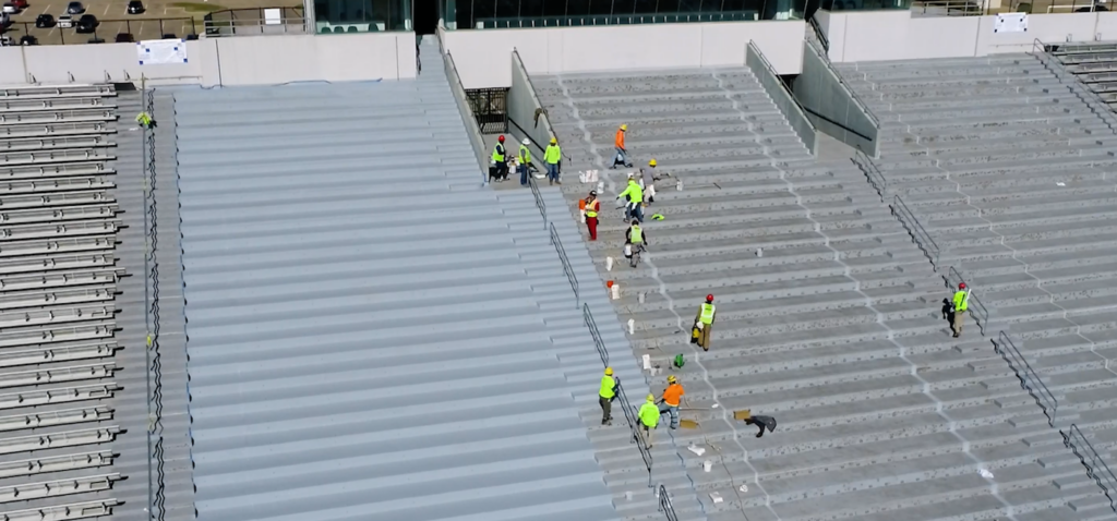 Birdville Stadium – In Progress – Mid-Continental Restoration